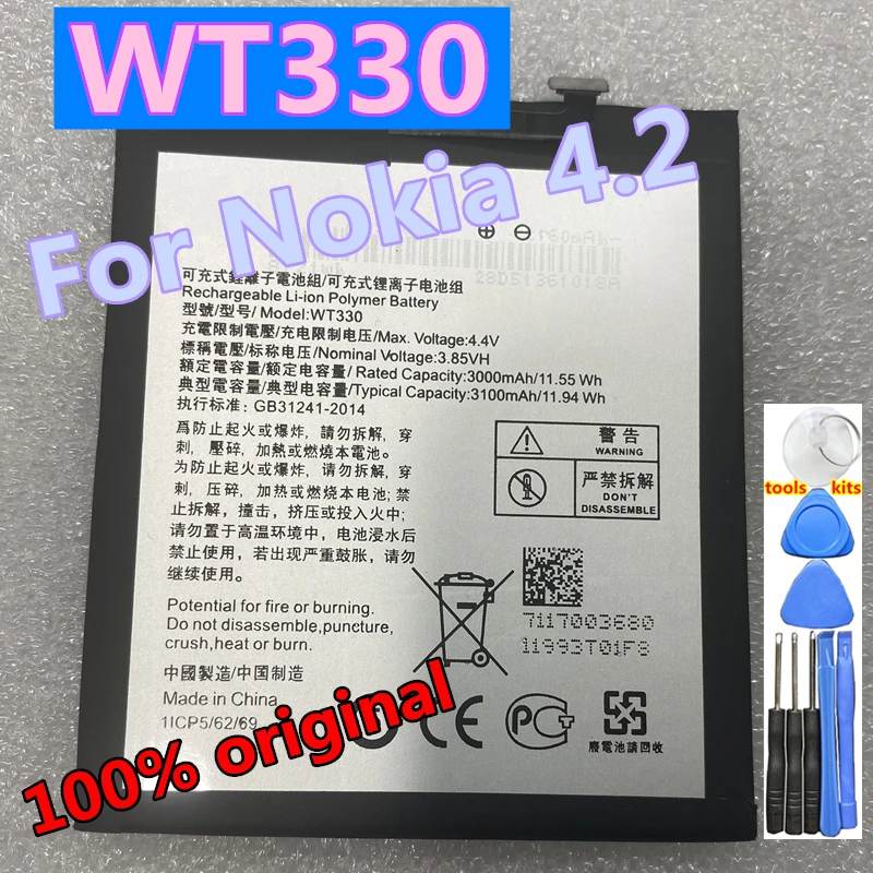 New Original 3100mAh WT330 Battery For Nokia 4.2 42 WT 330 Nokia4.2 Cell Phone|Mobile Phone ...