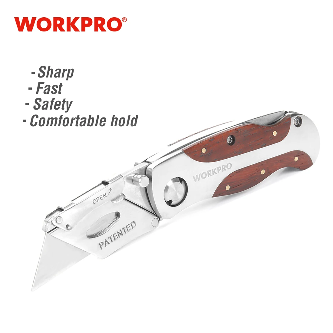 Workpro Cuchillo plegable resistente, cortador de tubos, multiusos, de ...