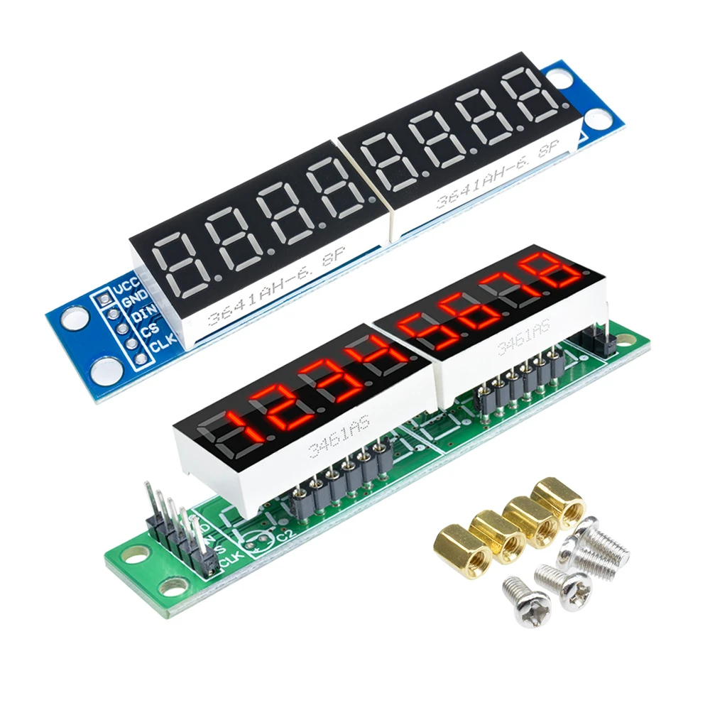 8 Digit Bit Max7219 Digital Tube Display Module Board 7 Segment Digital Led Display 5v/3.3v ...