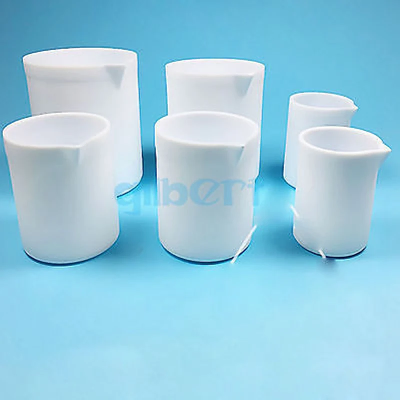 1000ml White Measuring Beaker Ptfe Silicone Laboratory Ware High ...