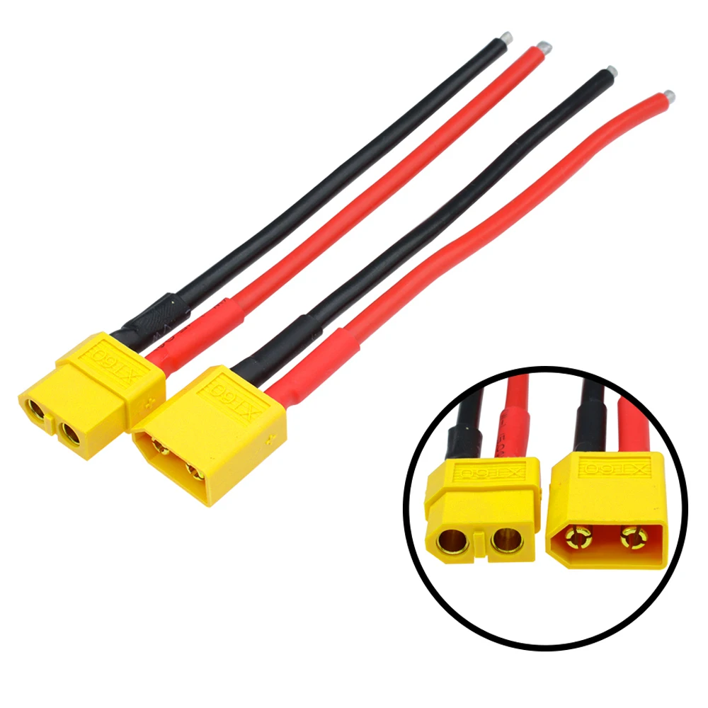 Conector macho hembra de batería para batería Lipo de control remoto, Cable eléctrico de ...
