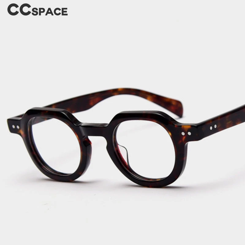 49875 Vintage Acetate Round Optical Glasses Frames Men Women Fashion ...