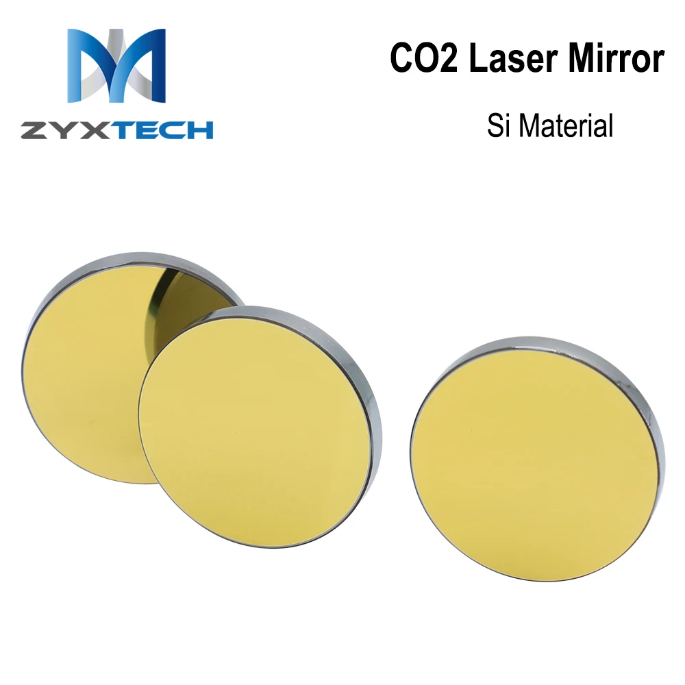 ZYXTECH 3Pcs Co2 Laser Si Reflective Mirrors For Laser Engraver Gold ...