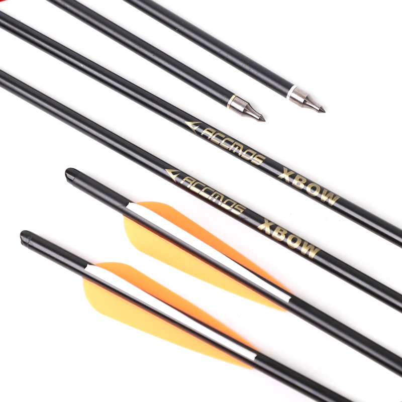 6/12/24pcs New Crossbow Carbon Arrow 16/20 inches Spine400 crossbow ...