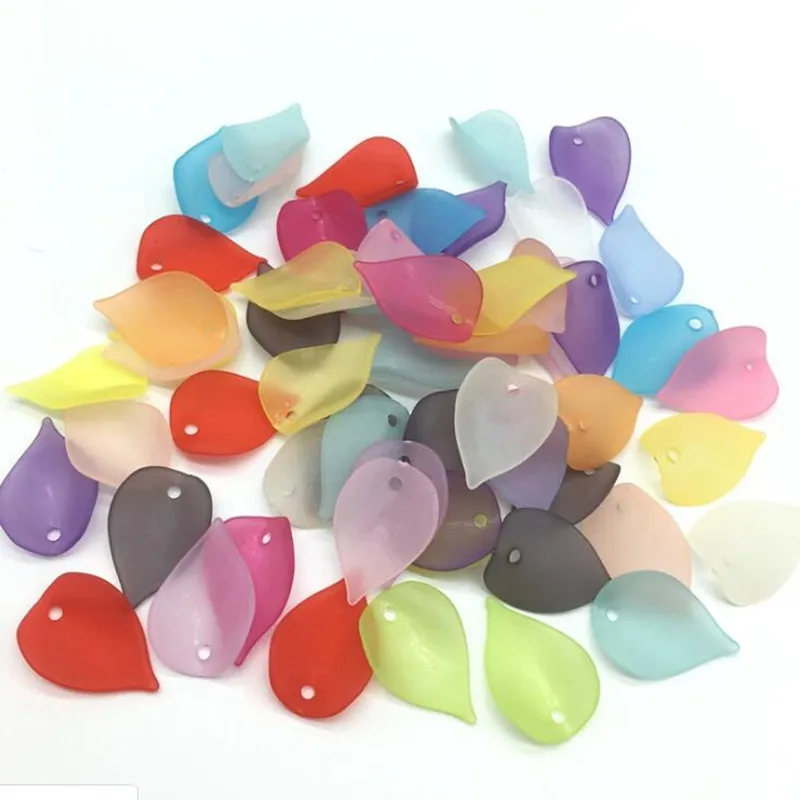 Moda-FAI-DA-TE-Acrilico-Cuspide-Forma-di-Foglia-Branelli-Allentati-di ...