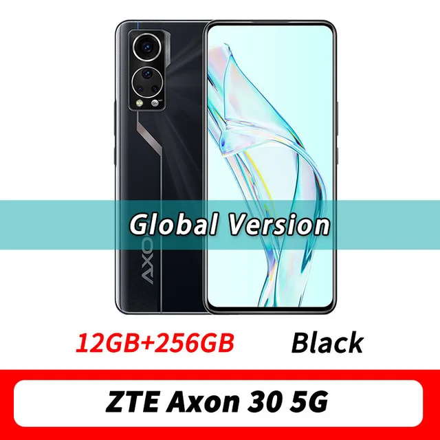 World Premiere Global Version ZTE Axon 30 5G Mobile Phone 6.92” 120Hz OLED 8GB 128GB Snapdragon ...