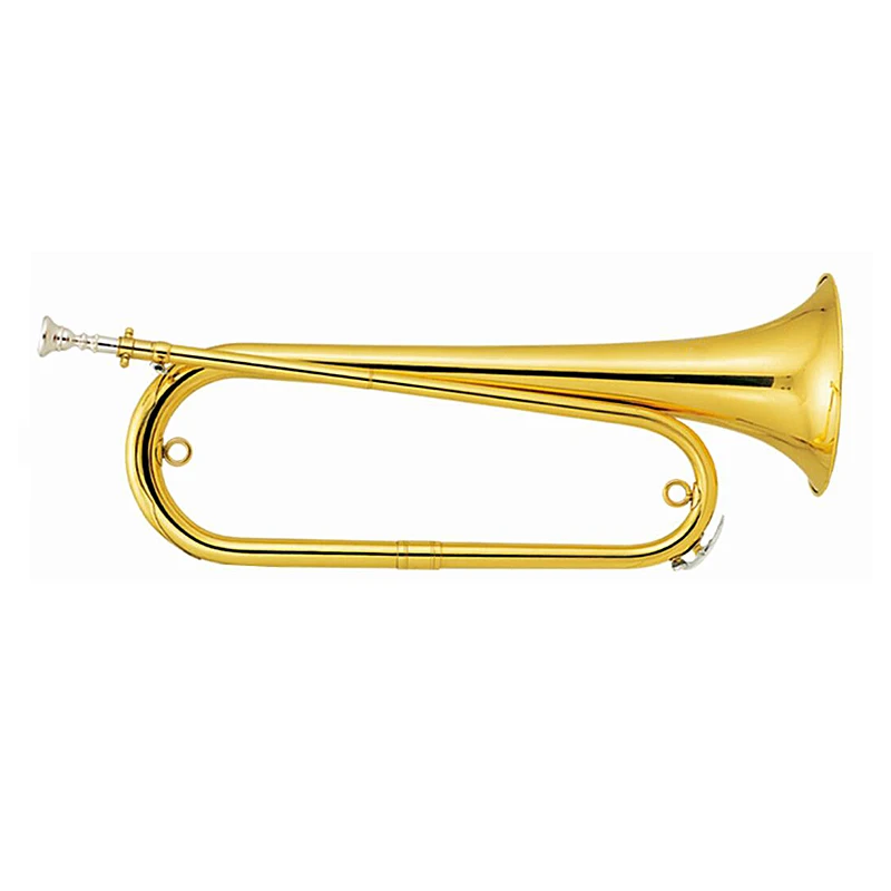 BB Bugle Horn พร้อมกระเป๋าและปากเป่าทองเหลือง Lacquer เครื่องดนตรี ...
