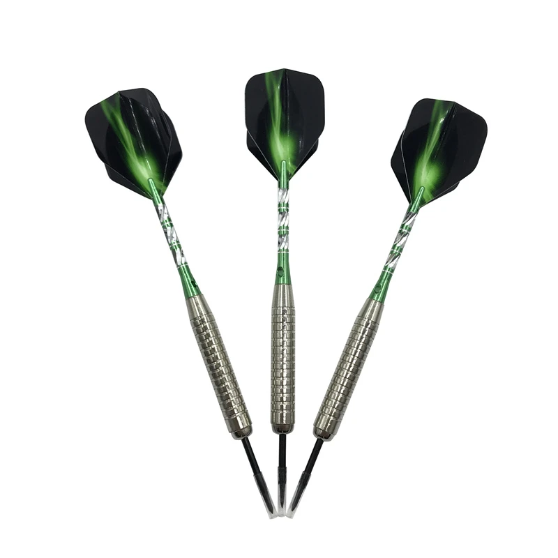 3pcs Steel Pointed Darts Indoor Sports Games 22g Standard Hard Darts Nickel Plated Iron Barrel ...