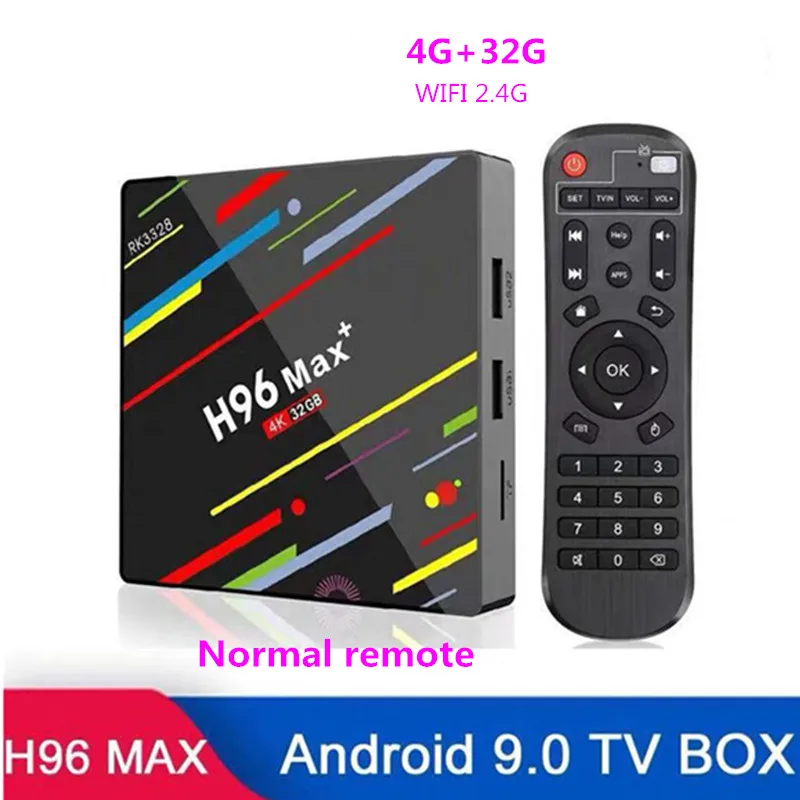 H96 MAX Plus tv box Android 9,0 4G64GB Rockchip RK3328 USB3.0 H.265 4K ...