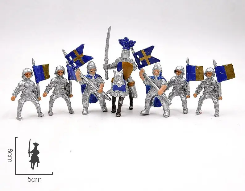 pvc figure model toy The Crusader royalknight in the Middle Ages ...