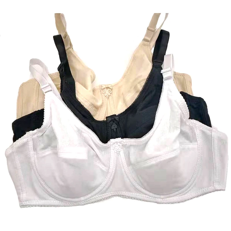 Solid White Lace BraS for Women top Push up bh Big Bust 34 46 48 B C D ...