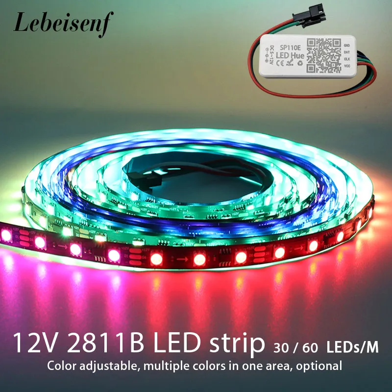 Led Strip Light Ws2811b Rgb 5050 Smd Addressable 30 60 Leds External 1 ...