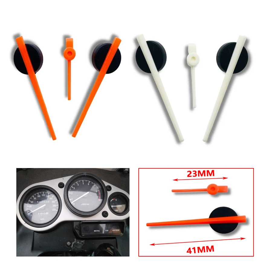1-Set-Red-White-Motorcycle-Speedometer-Pointer-Needle-Motorbike ...