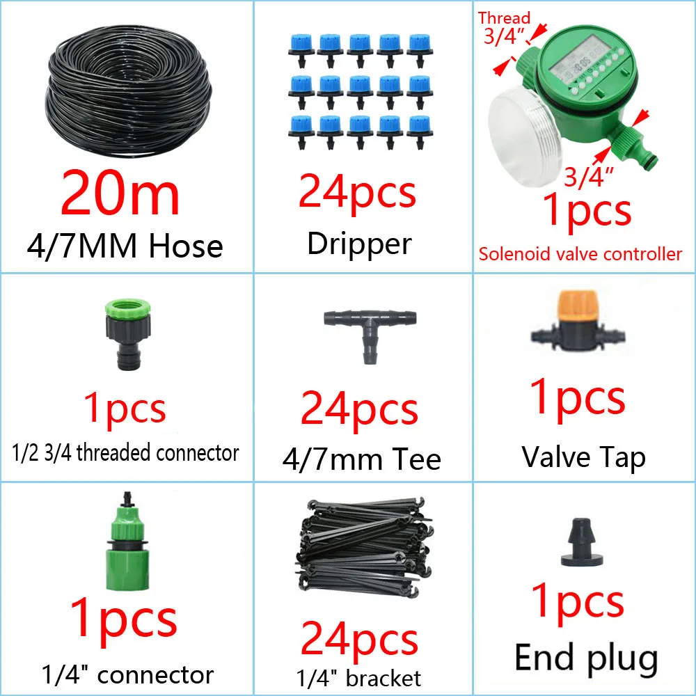 Arrosage automatique,35M Kit--Système D'irrigation Goutte-à-goutte À ...