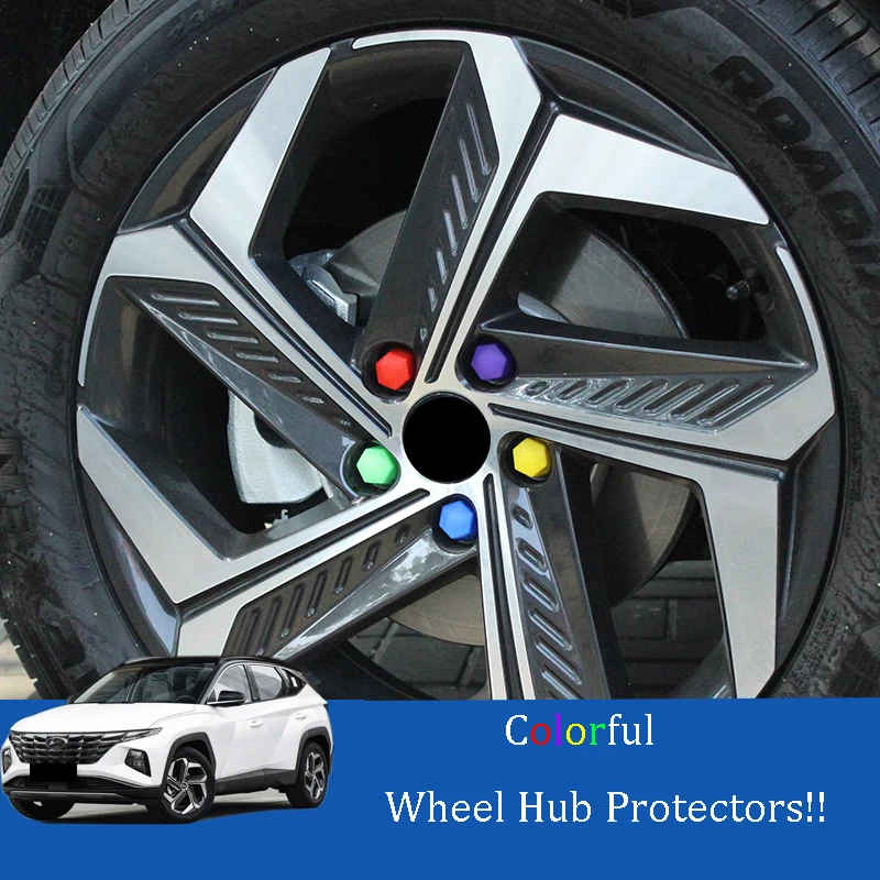 For Hyundai Tucson NX4 2022 Colorful Wheel Hub Rustproof Screws Anti ...