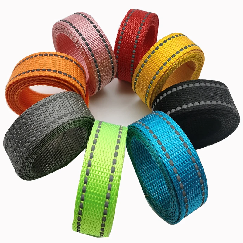 5 Meters 15mm Reflective Line Polyester Webbing 1mm Thick Diy Pet ...