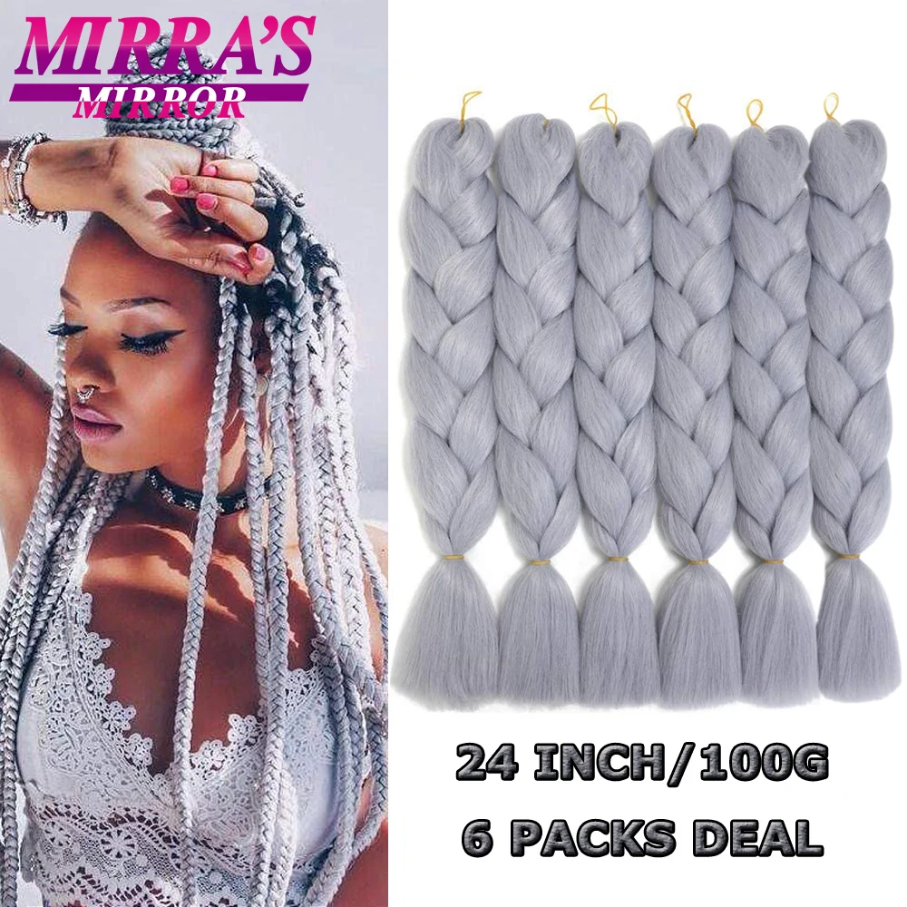 Braiding-Hair-24-Inch-Synthetic-Jumbo-Braids-6-Pcs-Bulk-Afro-Hair ...