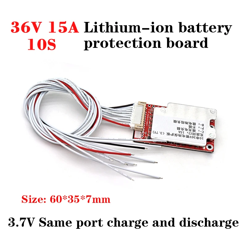 10S-36V-15A-Lithium-Protection-Board-18650-Li-ion-ebike-Battery-Same ...