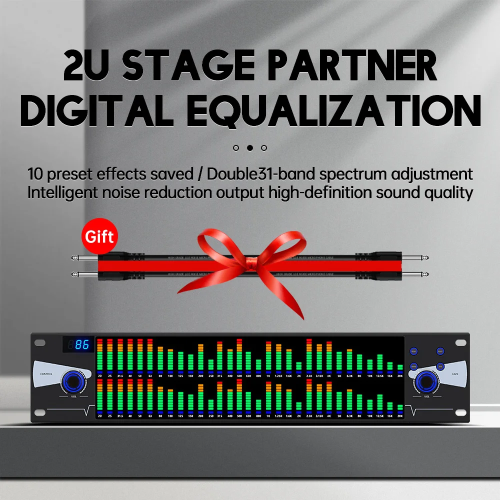 Professional-DJ-System-New-Graphic-Equalizer-2U-Dual-31-Bands-Audio ...