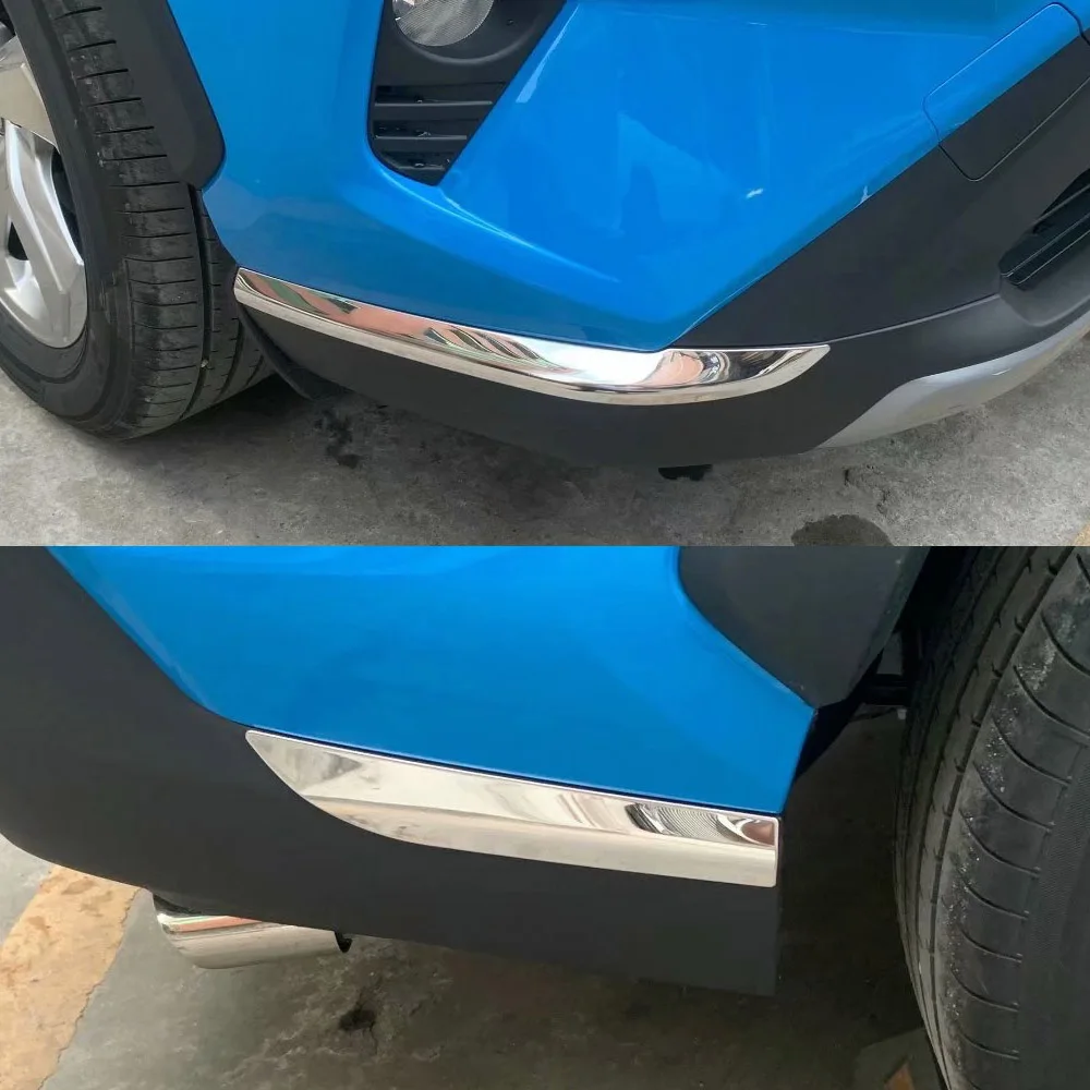 Chrome for Toyota rav4 xa50 2019 2020 Accessories Front Rear Bumper ...