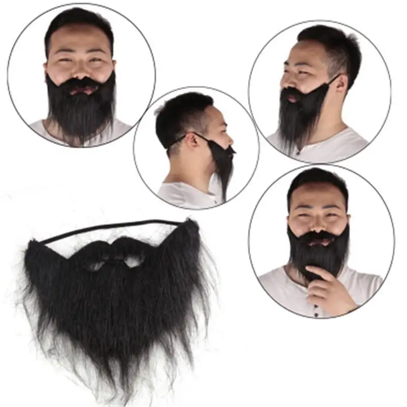 가짜 검은 수염 할로윈 코스프레 소품 가짜 콧수염 파티 드레스 가짜 수염 시뮬레이션 파티 용품 신제품