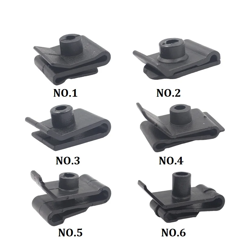 U-Type Nut Hood Fender lined Retaining Clip For Mazda Toyota Fastener ...