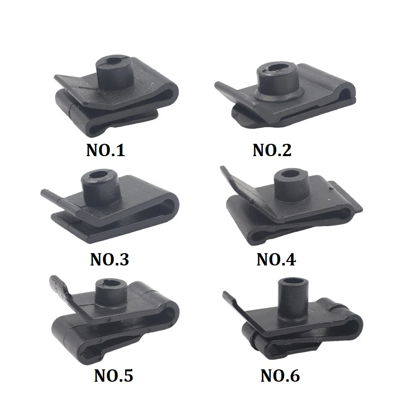 U-type Nut Hood Fender Lined Retaining Clip For Mazda Toyota Fastener ...