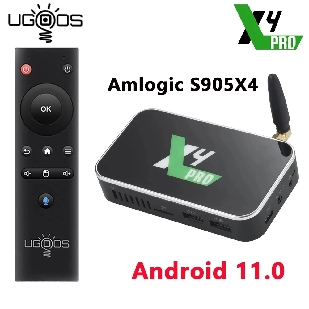 Ugoos X4 Pro Tvbox 4gb 32gb X4 Plus Amlogic S905x4 Android 11 Smart Tv Box Bt4.0 1000m X4 Cube ...