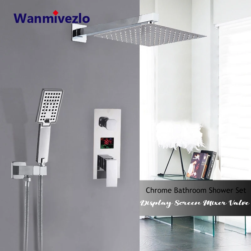 Chrome-Bathroom-Shower-Faucet-Rainfall-Shower-Head-2-3-Ways-Digtal ...