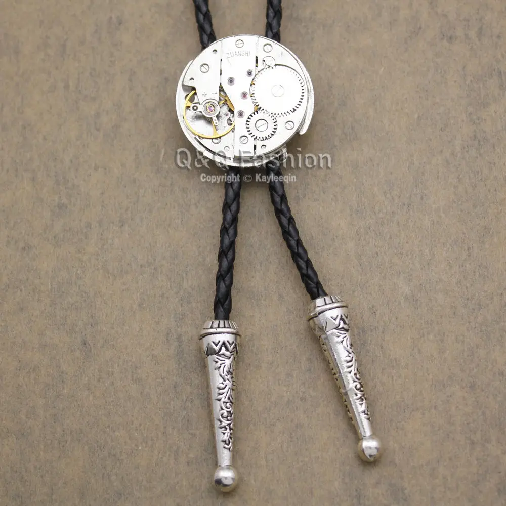 Men-Silver-Plated-Watch-Clock-Movement-Steampunk-Western-Pendant ...