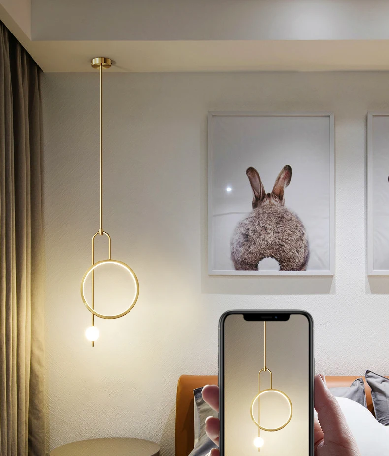 Modern Gold Ring Pendant Light – NYRALONDON