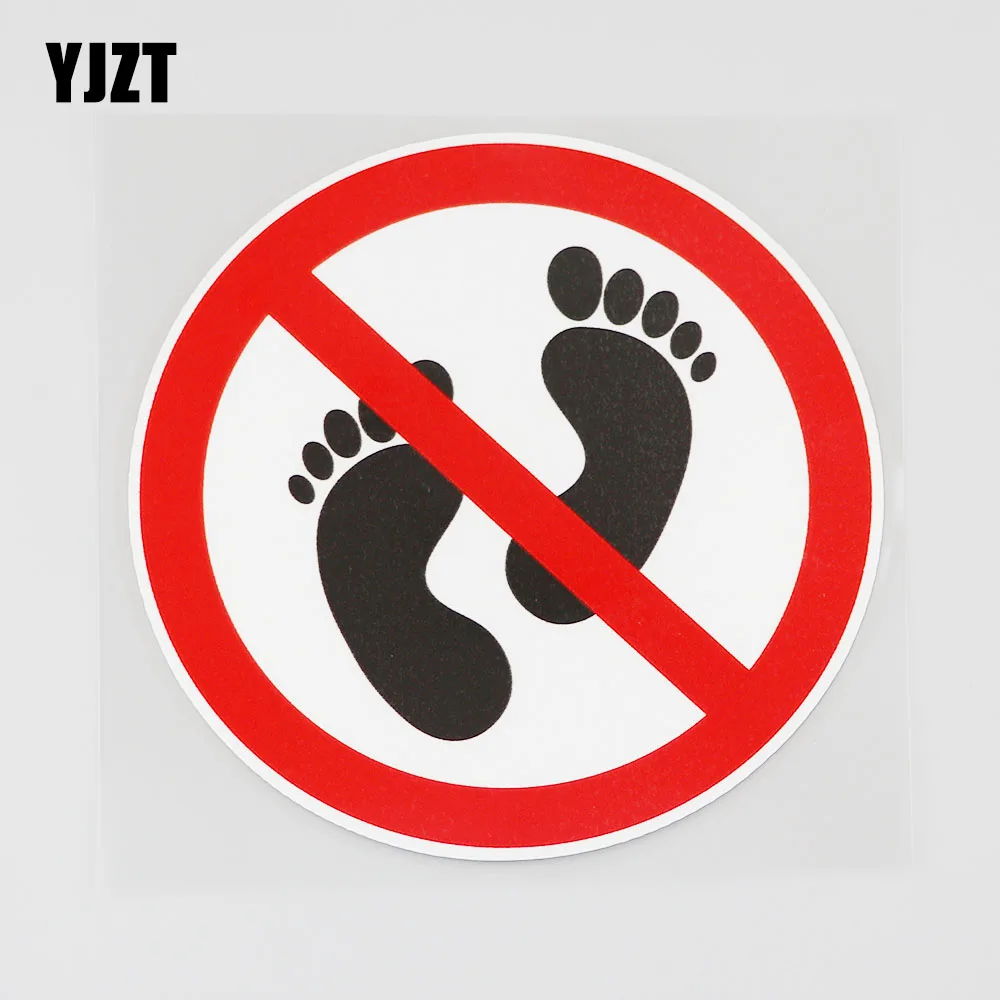 No Feet Allowed Sign