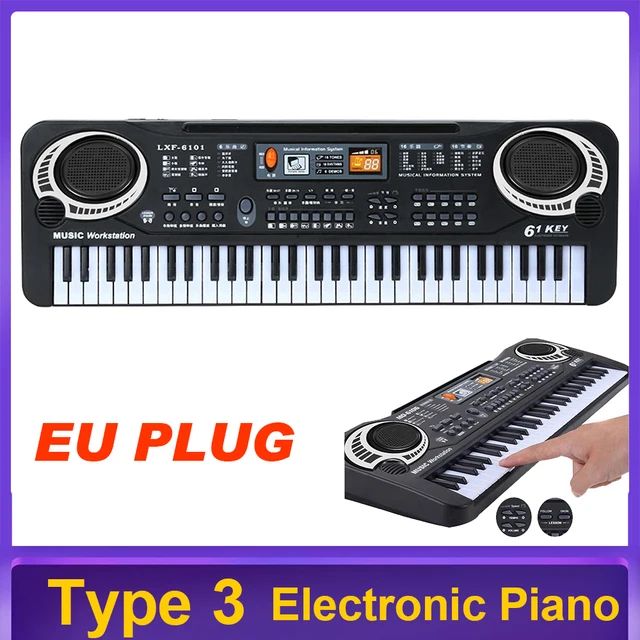 61 Keys Digital Electronic Organ Electronic Keyboard Multifunctional ...