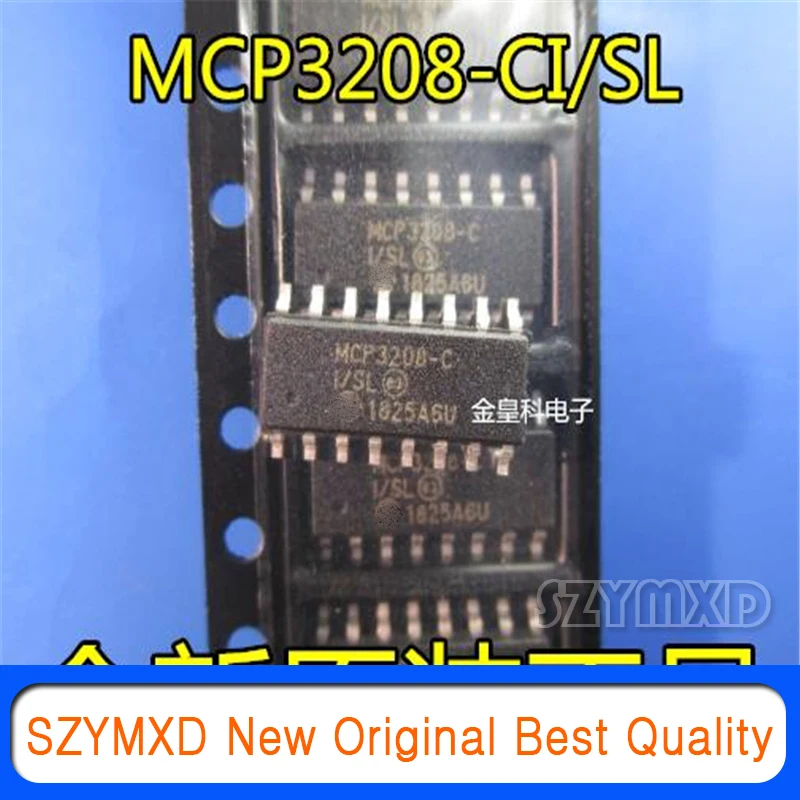 5Pcs/Lot New Original A/D converter MCP3208-BI/SL MCP3208-CI/SL MCP3208 SOP16 In Stock