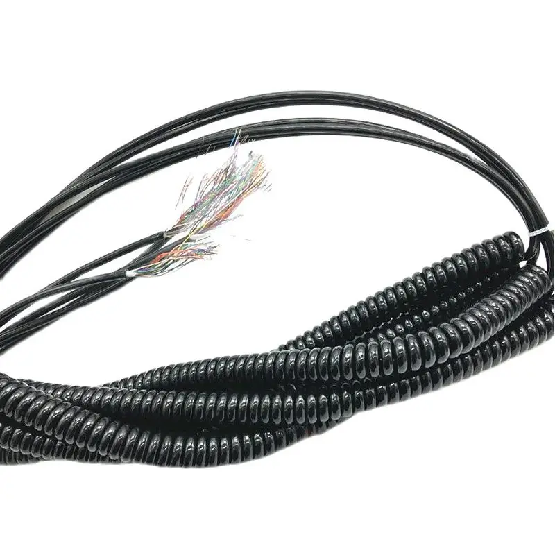 CALT 7 12 15 16 17 19 21 Cores Coiled Spring Spiral Shield Cable 4m 6m ...