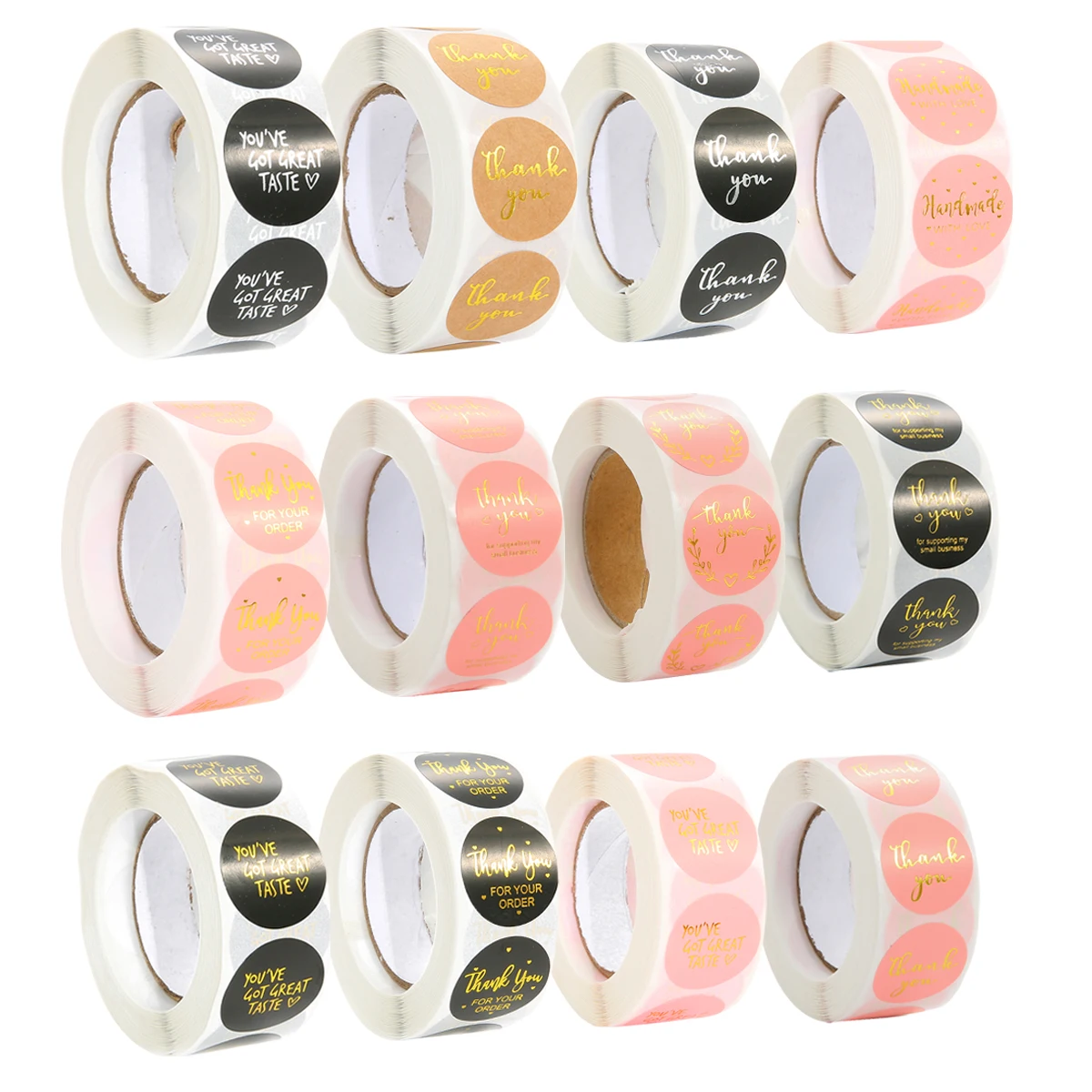 1Roll-Round-Bronzing-Gift-Sealing-Stickers-Design-Diary-Scrapbooking ...