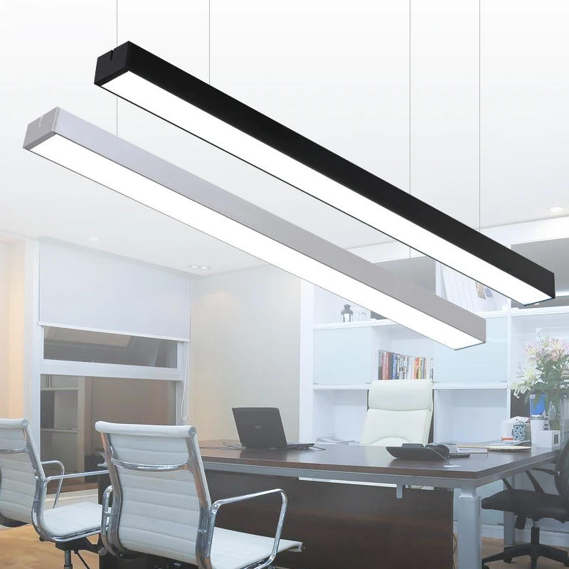 Led Office Pendant Lamp LED Strip Light 60/90/120/150/180cm 72W T5 ...