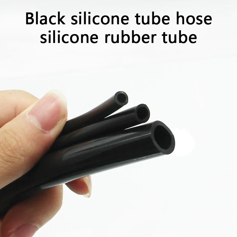 Black Silicone Tube Hose Silicone Rubber Tube Fish Tank Water Pipe ...