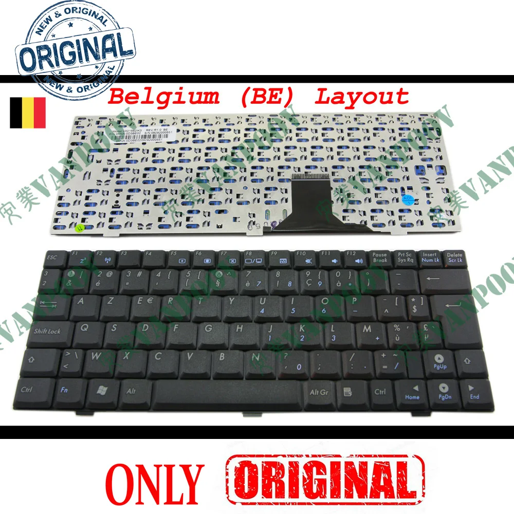 New AZERTY Belgium BE Layout Laptop Keyboard for ASUS EeePC 1000 1000H ...