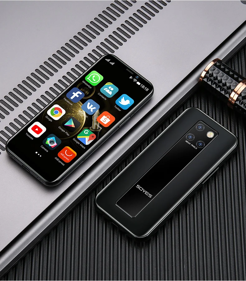 Small mini Android 9.0 smartphones cheap 4G Quad core Face ID cell ...