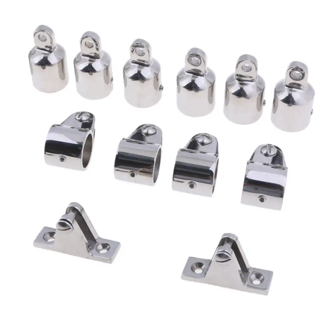 2 Pack 316 Stainless Steel Boat Marine Handrail 90 Degree T/Tee Fitting ...