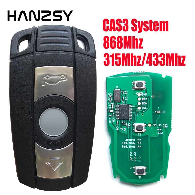 3 Buttons Smart Key For Bmw E90 E92 E60 E87 E70 E71 E61 For Bmw 1 3 5 7 ...