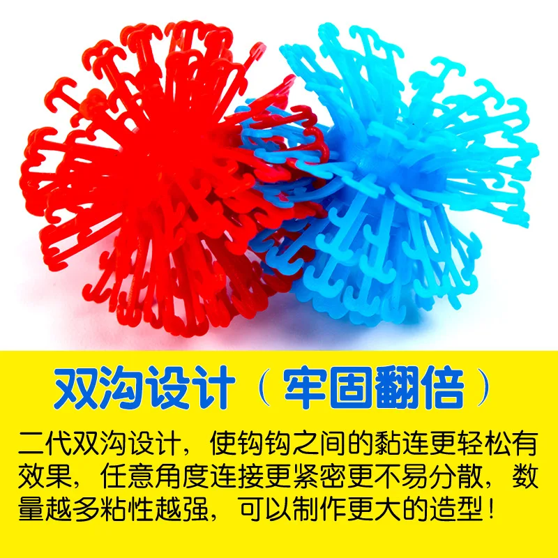 Flexible Puffy Ball Squeeze Ball Sticky Ball Furry Sticky Ball Building ...