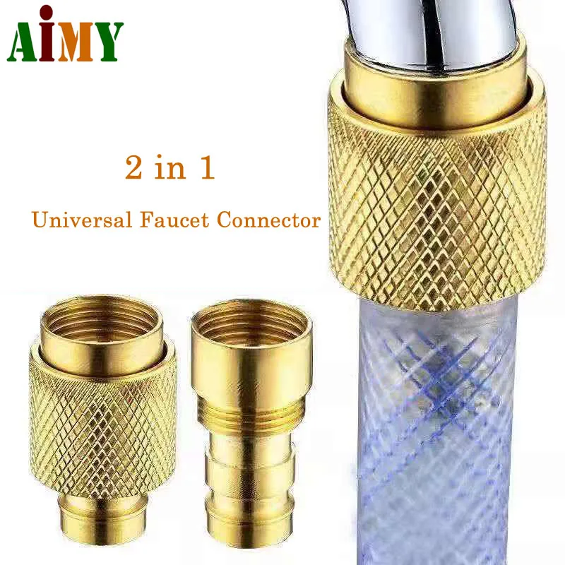 1Pcs 1/2‘’ Male Female Thread Copper Quick Connector Garden Water ...