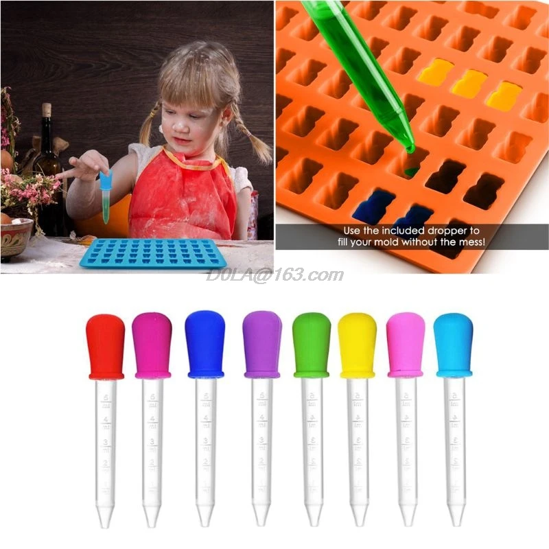COUVERTS BEBE,Yellow-1Pcs--Pipette compte gouttes pour enfants, en ...
