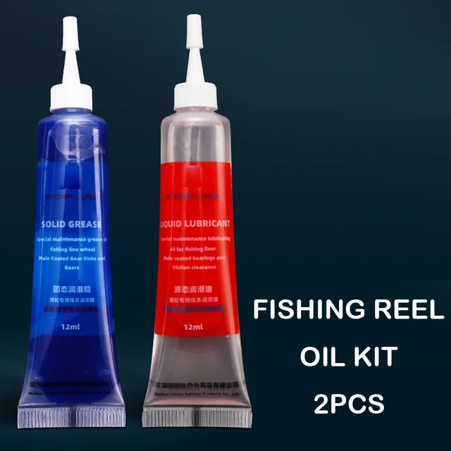 2pcs Fishing Reel Oil Fishing Reel Fat Oil Lubricant Grease Fishing ...