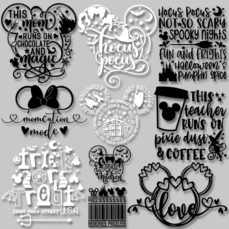 Brand-Pretty-mickey-mouse-head-Classic-black-and-white-text-Vinyl ...