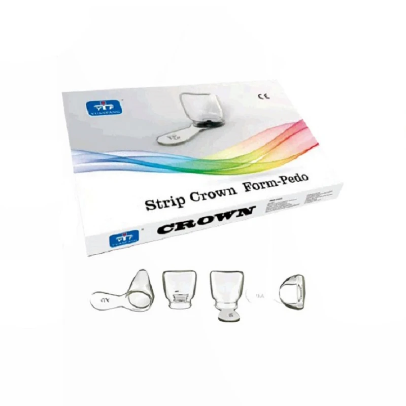 Corona de dientes transparente de 48 piezas para niños, resina ...