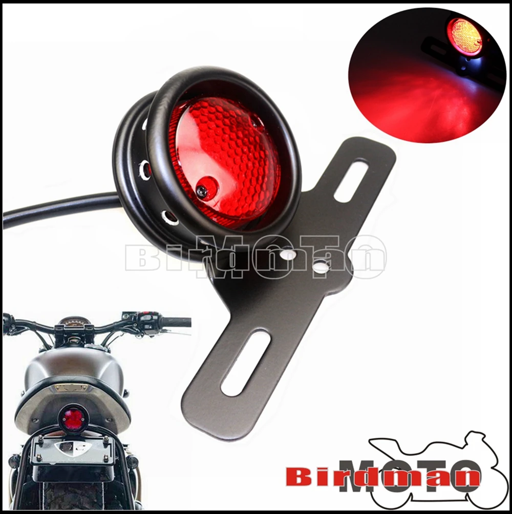 12v Cafe Racer Retro Taillight Aluminum Led Rear Lights For Chopper ...