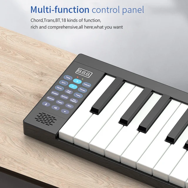 88 Keys Keyboard Piano Portable Digital Piano with LCD Display Built-in ...